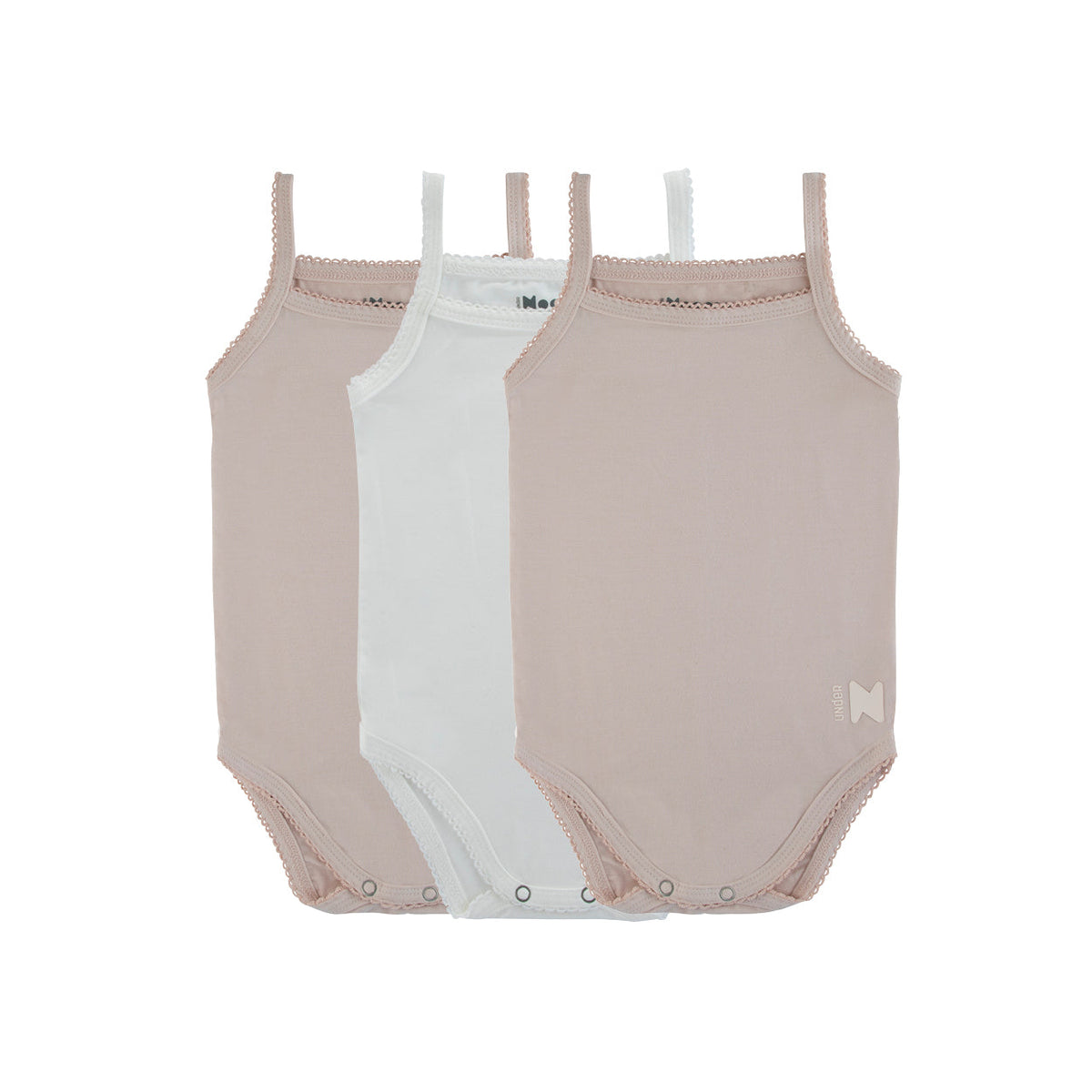 Bamboo Cotton Mauve + White (Three Pack) – HoneyBug