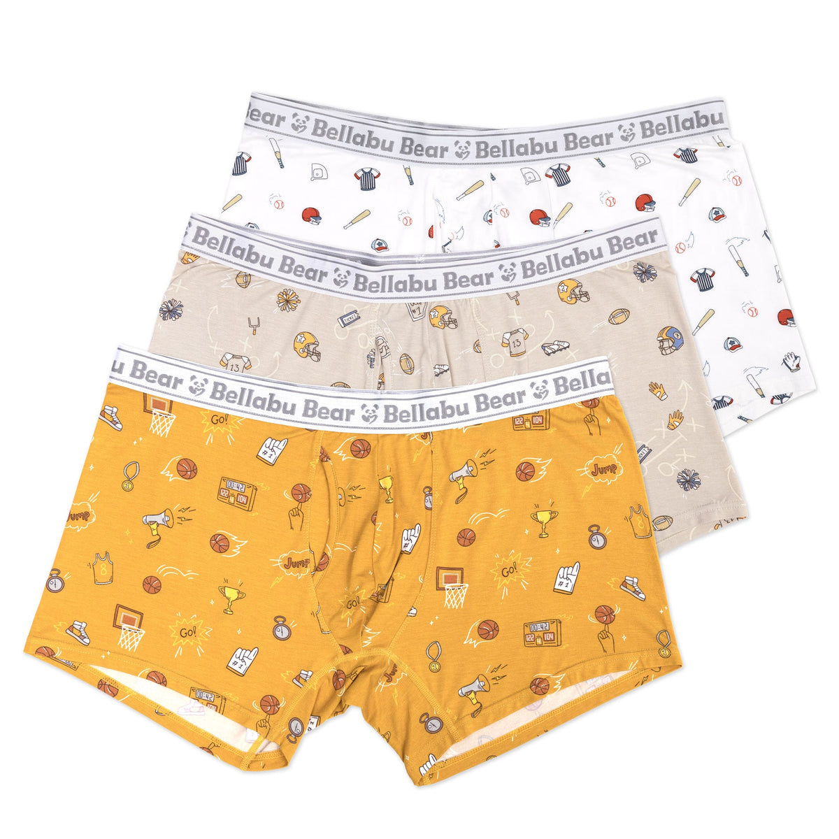 Sports Bamboo Men's Boxer Brief 3-Pack – HoneyBug