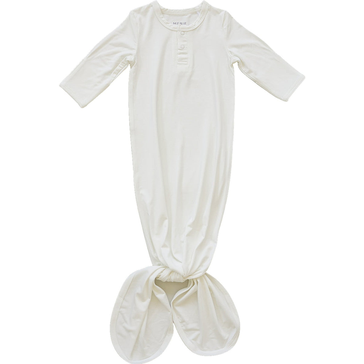 White Bamboo Knot Gown – HoneyBug