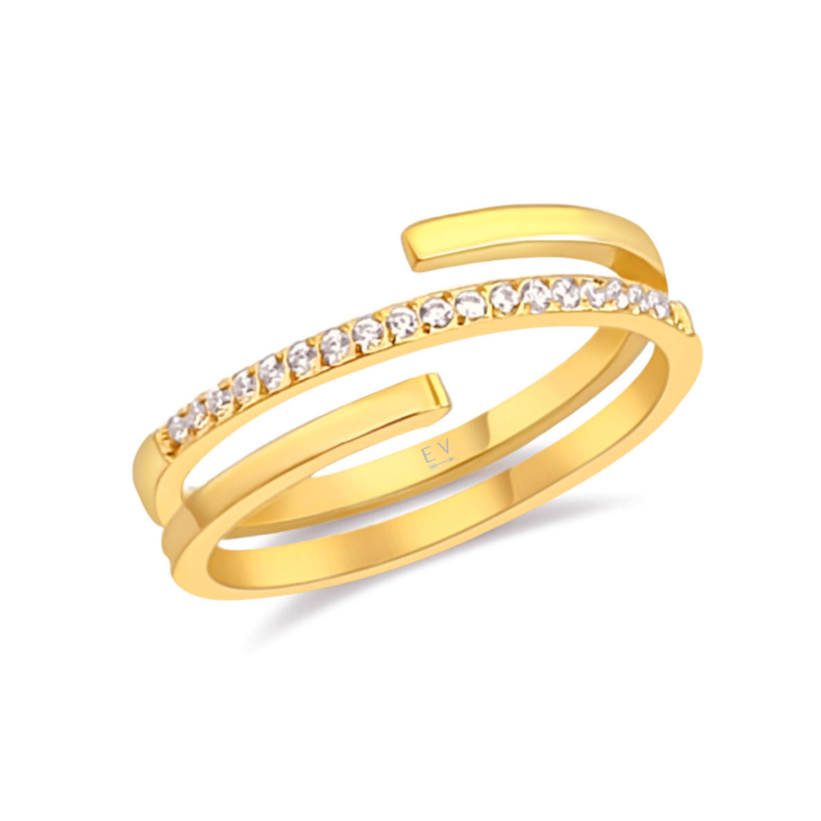 Giselle Dainty Spiral Ring – HoneyBug