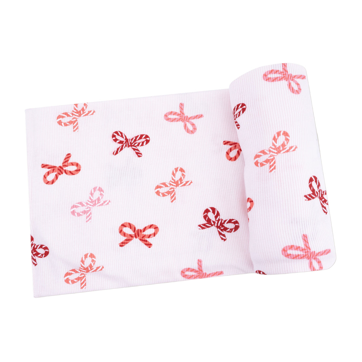 Candy Cane Bows - Swaddle Blanket – HoneyBug