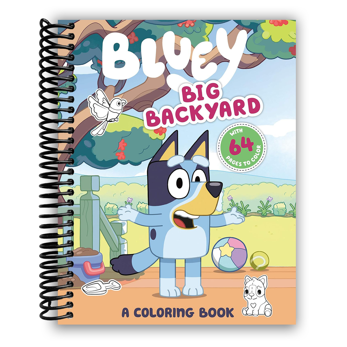 Bluey: Big Backyard: A Coloring Book (Spiral Bound) – HoneyBug