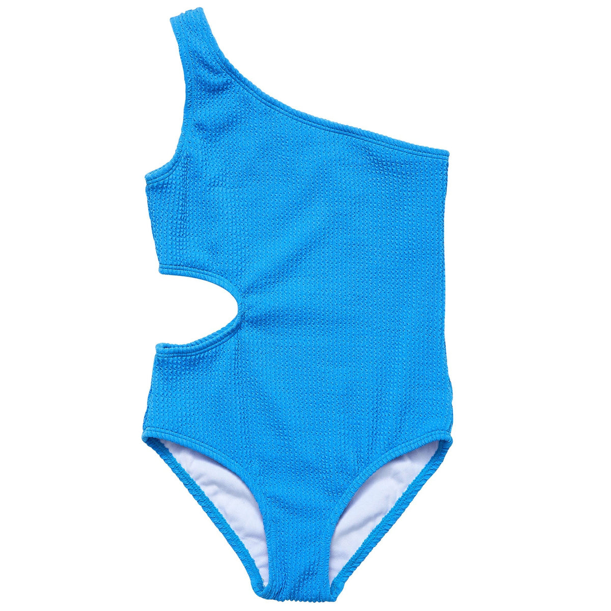 Marine Blue One Shoulder Swimsuit – HoneyBug