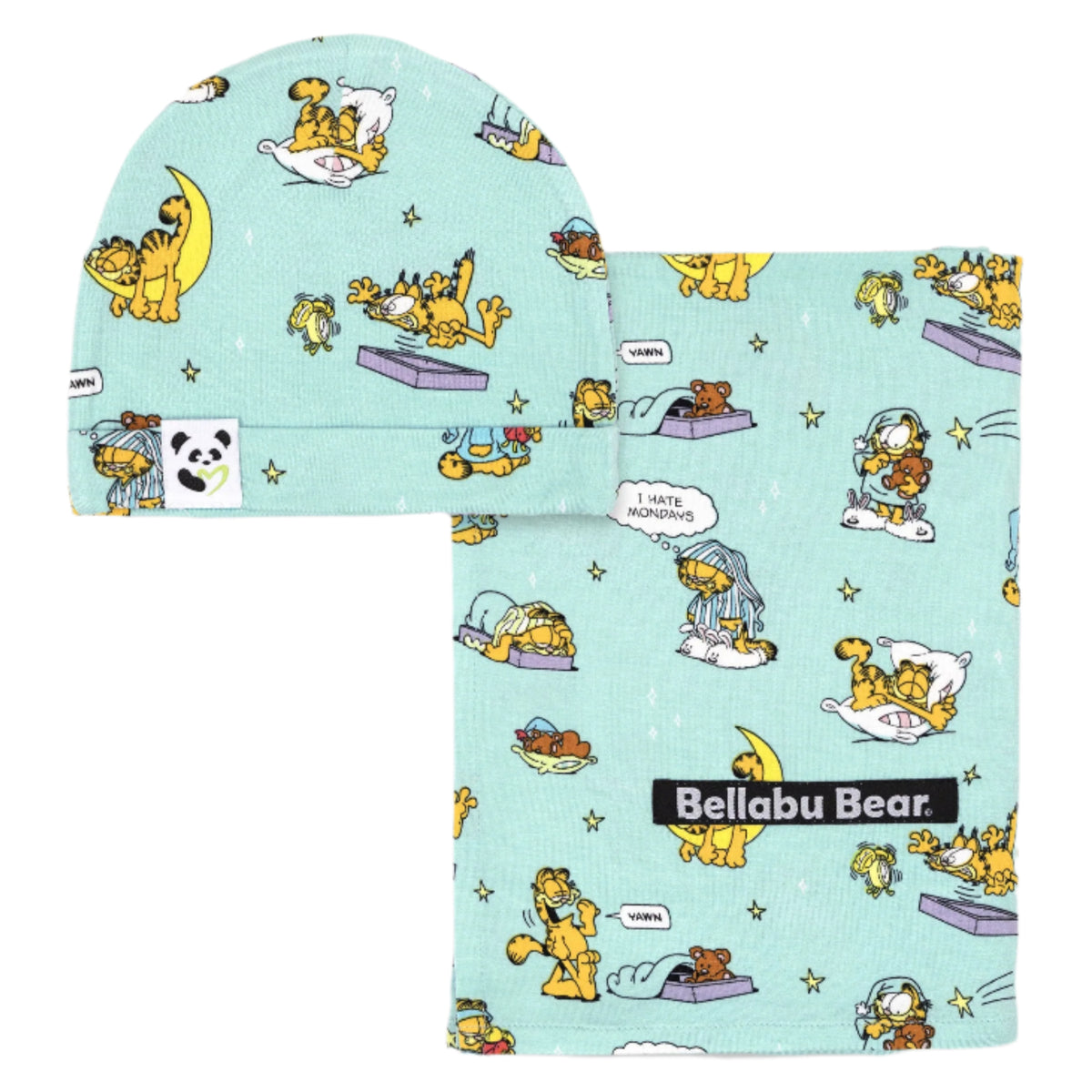 Garfield: Lazy Mondays Bamboo Swaddle & Beanie Set – HoneyBug