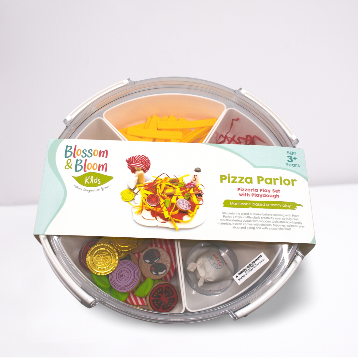 Pizza Parlor, Pizzeria Play Set with Playdough – HoneyBug