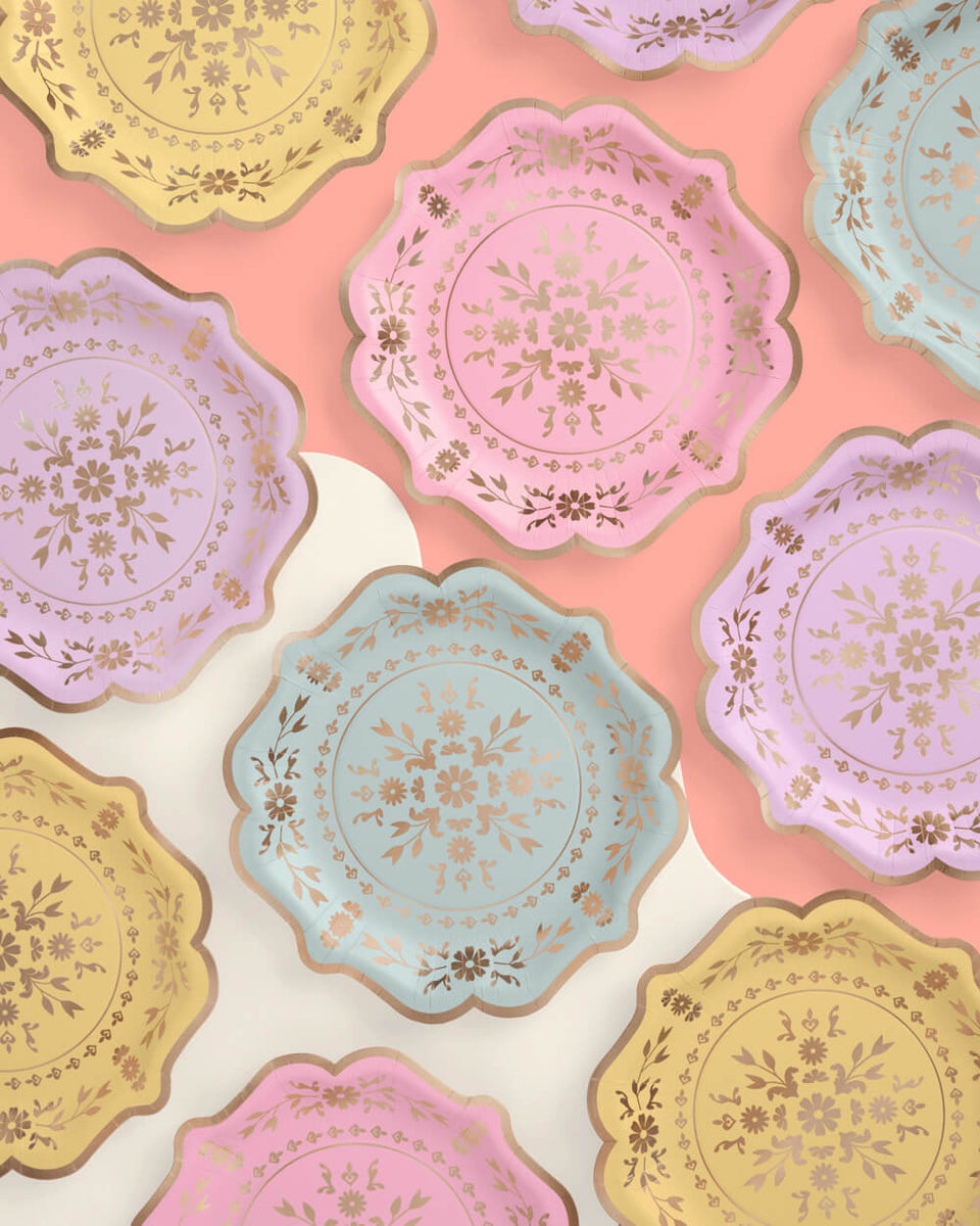 Tea Time Plates - 24 paper plates – HoneyBug