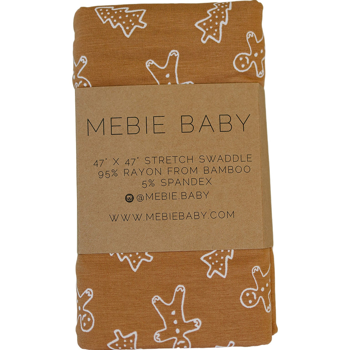Gingerbread Bamboo Stretch Swaddle – HoneyBug