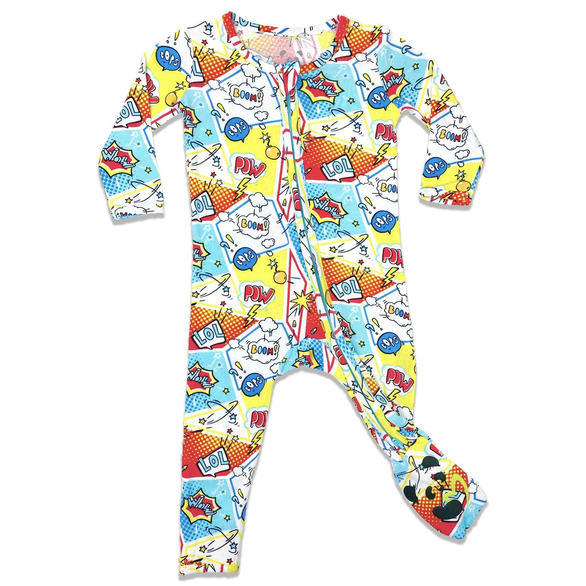 Comic Hero Bamboo Convertible Footie – HoneyBug
