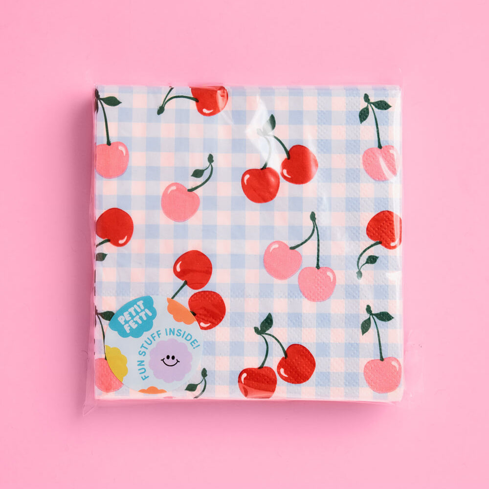 Cherry Pop Napkins - 25 Paper Napkins – HoneyBug