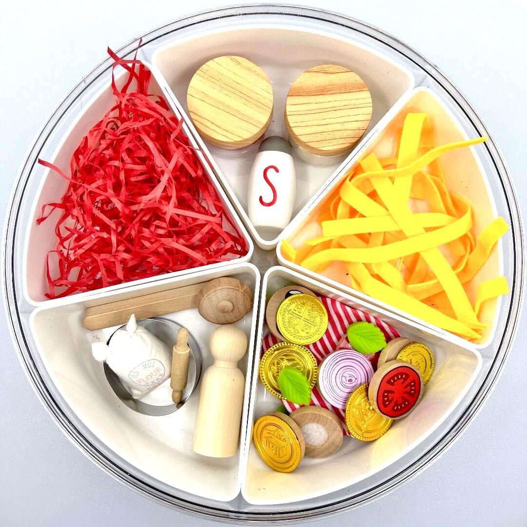 Pizza Parlor, Pizzeria Play Set with Playdough – HoneyBug