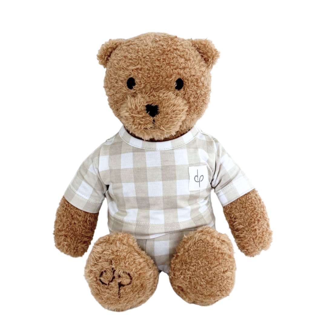 Teddy Plush Toy: Gingham – HoneyBug